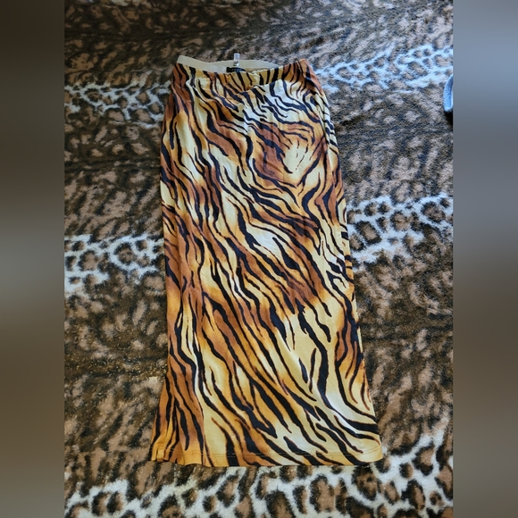 Skirts | Tiger Print Skirt | Poshmark